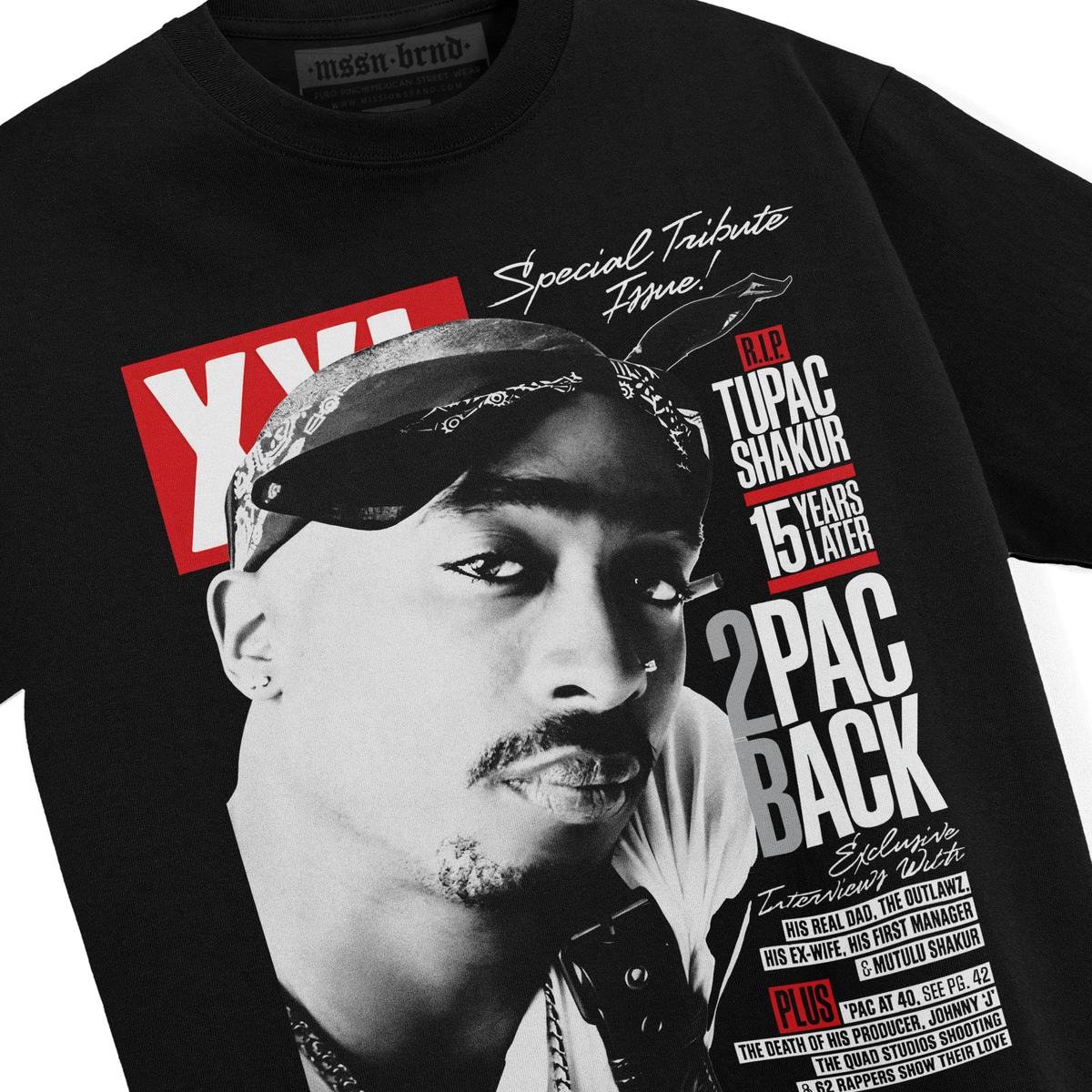 Playera "Tupac XXL" – Mission Brand®